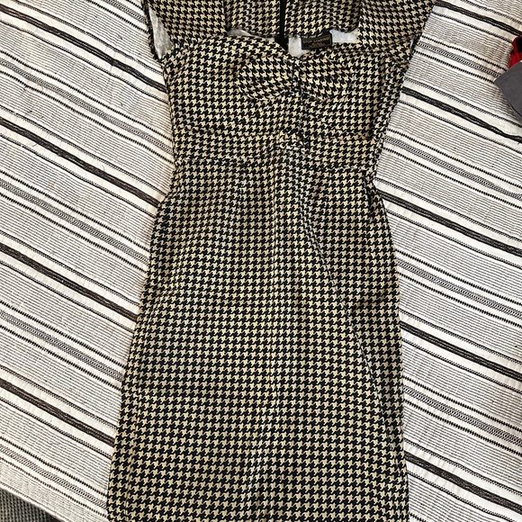Stop Staring | Dresses | Stop Staring Black And Cream Strapless Dress ...